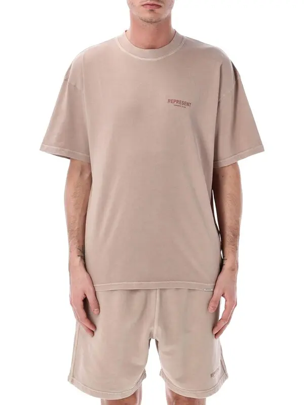 REPRESENT Owners Club Oversized T-shirt Size - Dusty Mauve