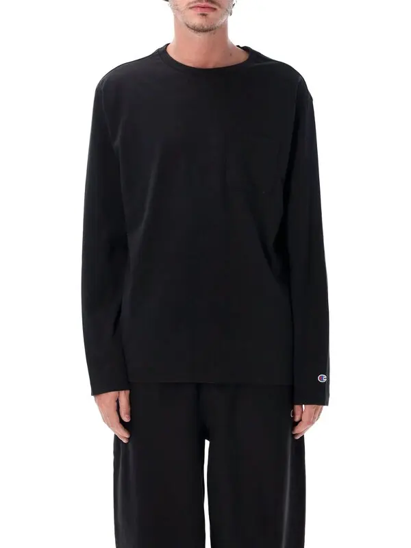 Champion Long-sleeve Pocket T-shirt - Nero
