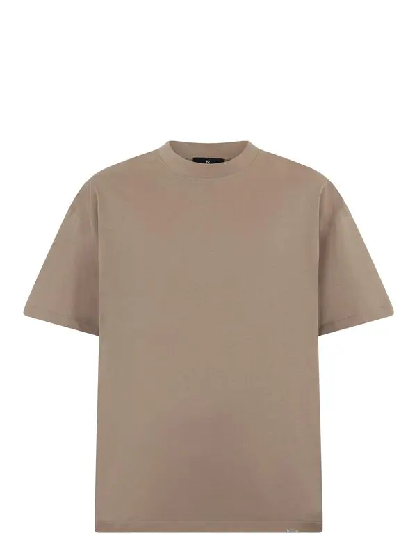 REPRESENT Cotton Short Sleeve T-shirt - Beige