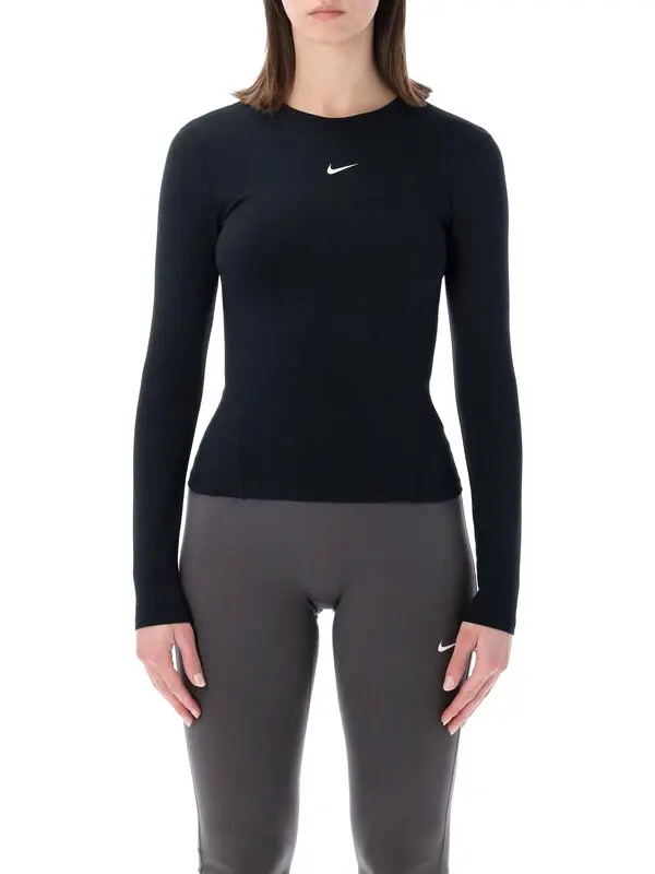 Nike Fitted Long-sleeve Top For - Black