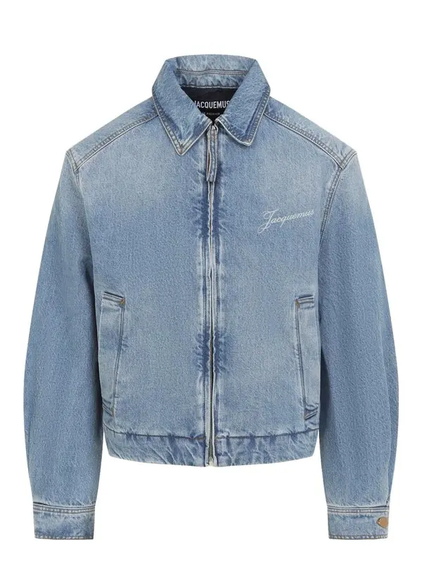 Jacquemus Jacquard Canvas Jacket - Blue