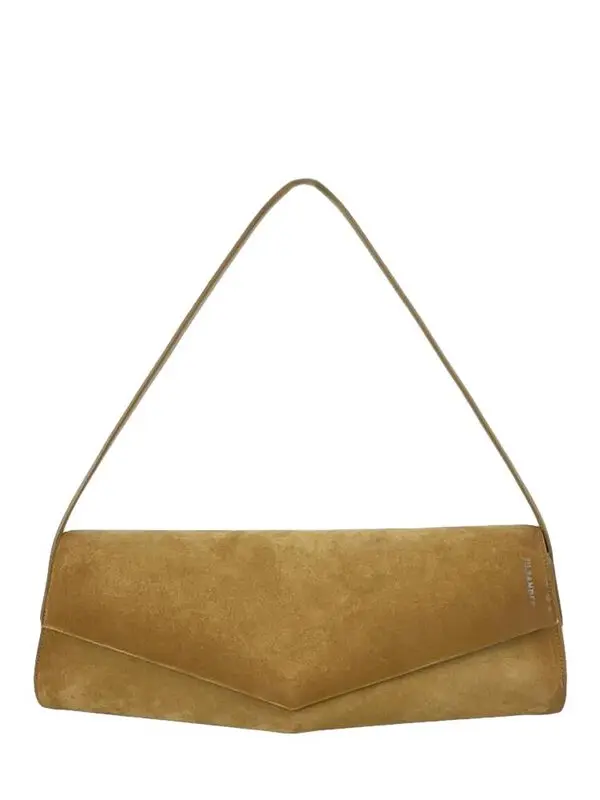 JIL SANDER Kante Flap Shoulder Bag - Walnut