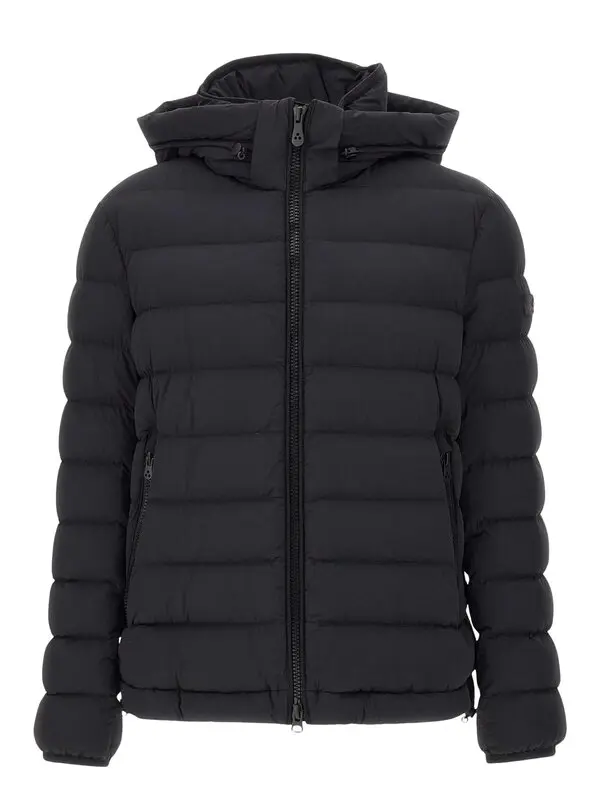 Peuterey Quilted Down Puffer Coat - Black