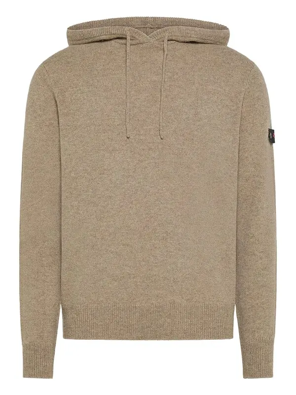 Peuterey Wool-yak Blend Crewneck Sweater - Beige