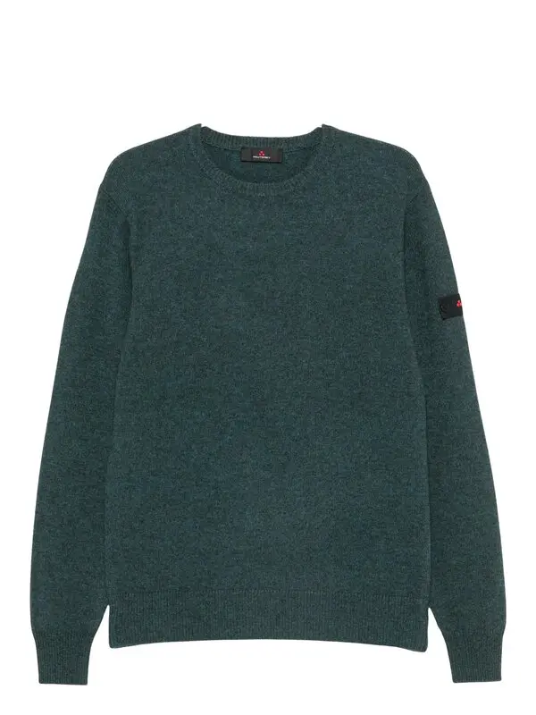 Peuterey Wool-yak Blend Crewneck Sweater - Green