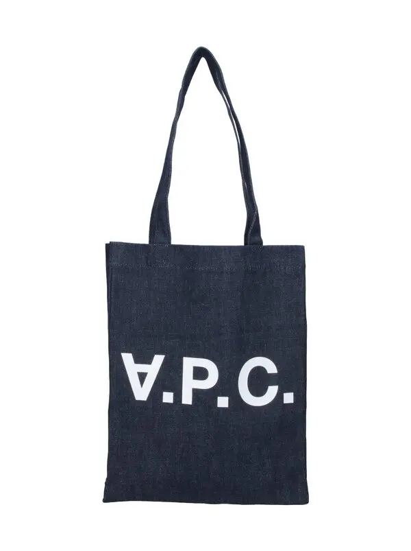 A.p.c. 100% Cotton Tote Bag - Blue