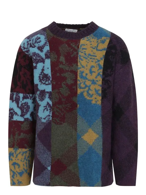 Dries Van Noten Wool-alpaca Crewneck Sweater - Red