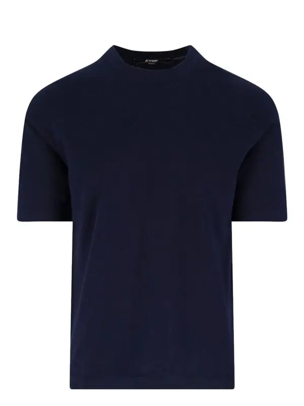K-WAY 100% Cotton Crewneck Sweater - Blue