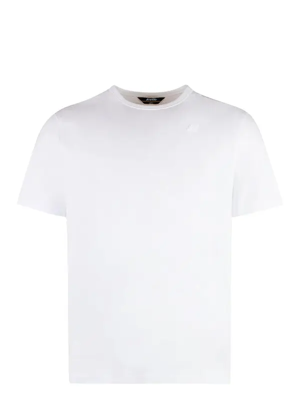 K-WAY Adame Cotton Crew-neck T-shirt - White