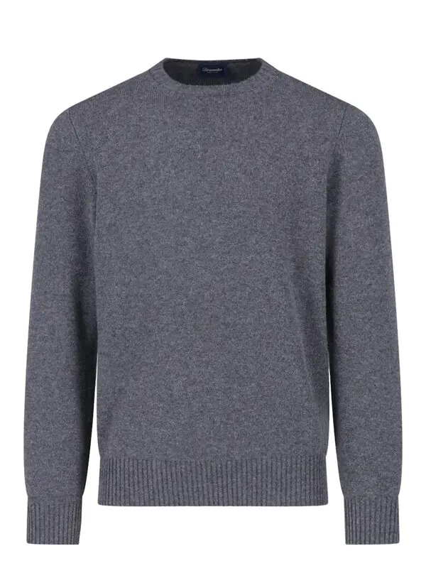 DRUMOHR Cashmere Crew Neck Sweater - Grey