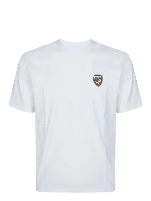 BLAUER. Classic T-shirt - Blu