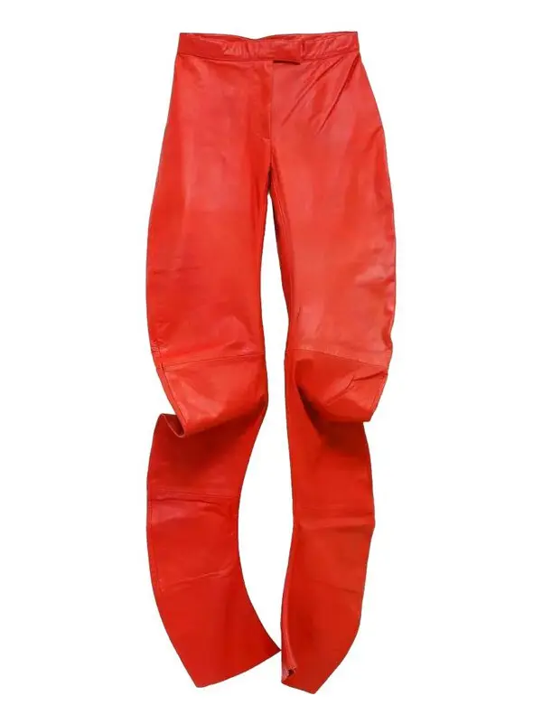 THE FRANKIE SHOP Jessa Leather Trousers - Red