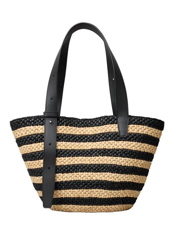 LIÉ STUDIO The Bianca Raffia Bag Small - Multi