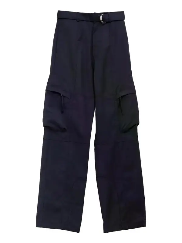 THE FRANKIE SHOP Kelly Belted Cargo Pants - Blue