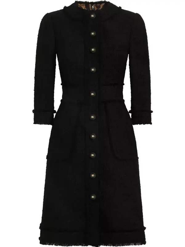 Dolce & Gabbana Dna Tweed Dress - Black