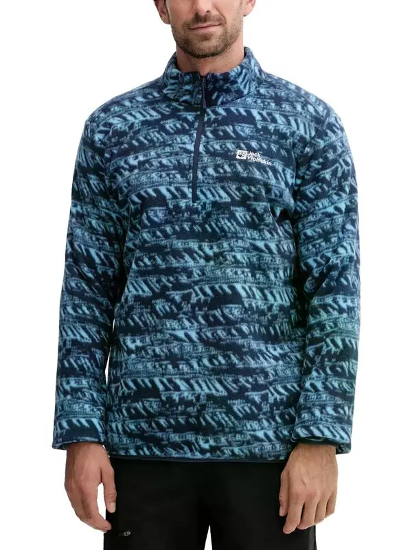 JACK WOLFSKIN Big Sky Half-zip Sweater - Blue