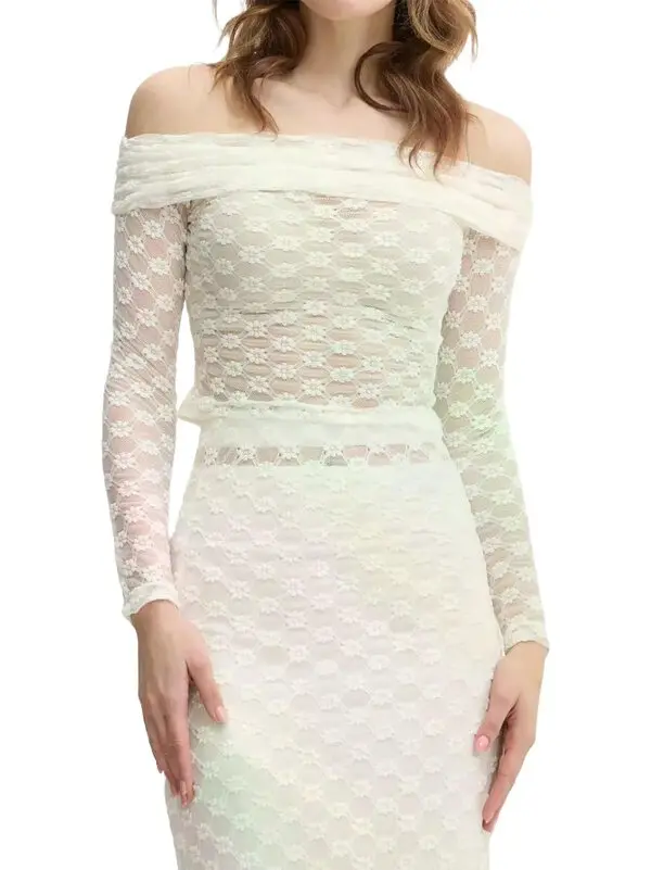 Bardot Adoni Off-shoulder Top - Neutrals