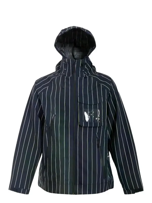 POP TRADING COMPANY Oracle Pinstripe Jacket - Blue
