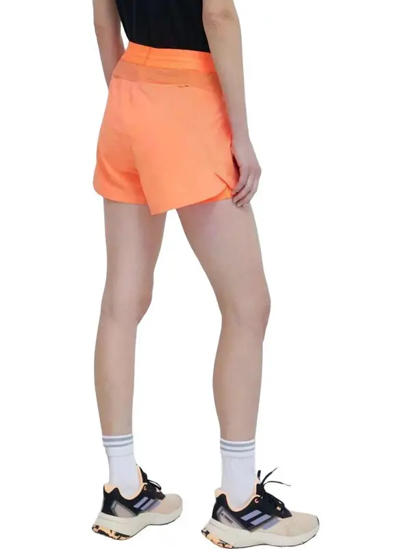 JACK WOLFSKIN Elasticated Shorts With Logo Print - Orange