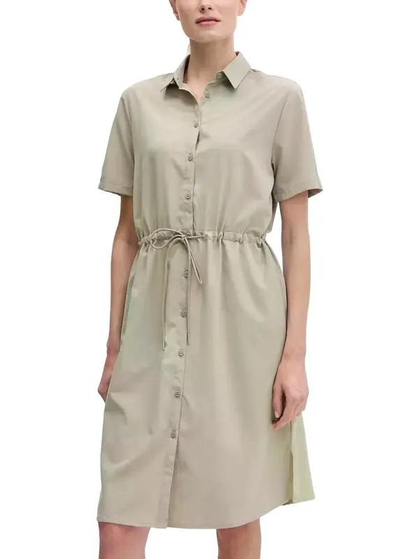 JACK WOLFSKIN Waimea Button Drawstring Short Dress - Neutrals