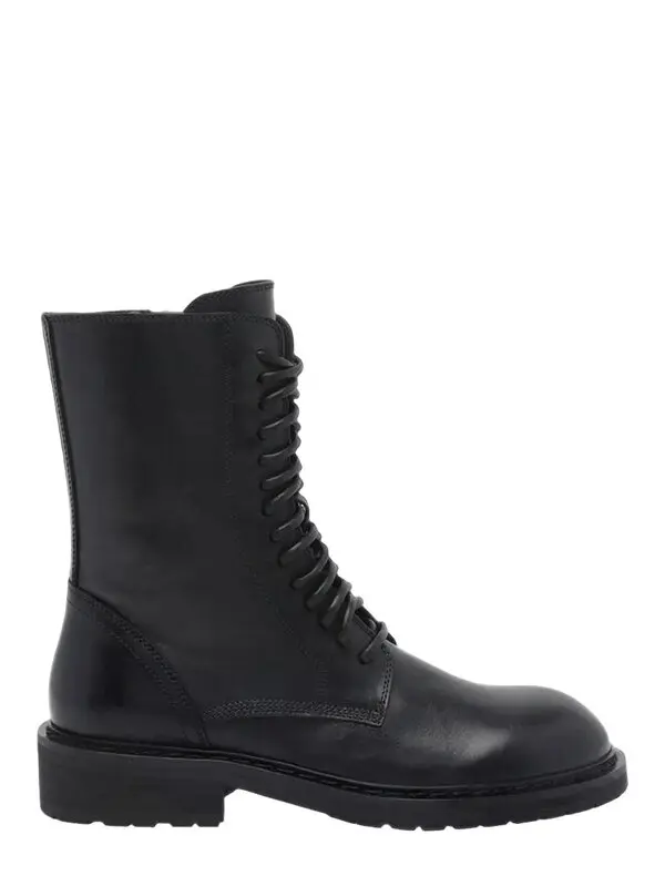ANN DEMEULEMEESTER Danny Lace-up Ankle Boots - Black