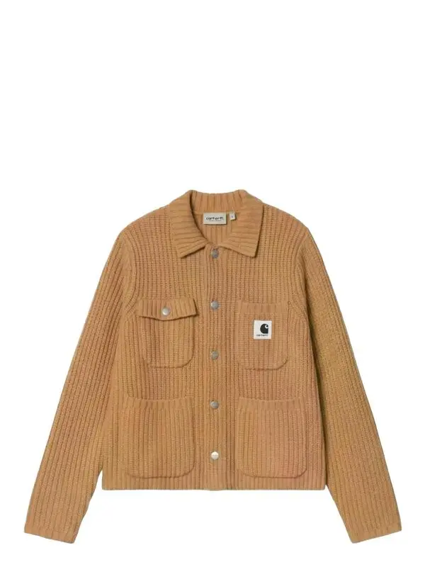 Carhartt Work In Progress Michigan Rib-knit Cardigan - Neutrals