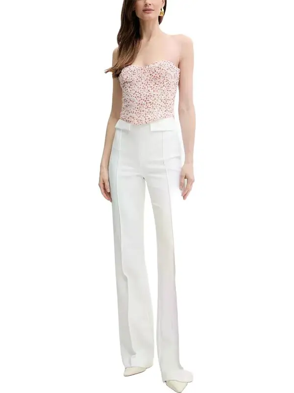 Bardot Estie Embroidered Corset - Neutrals