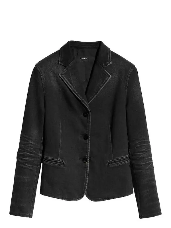 Gucci Stretch Cotton Denim Jacket - Black