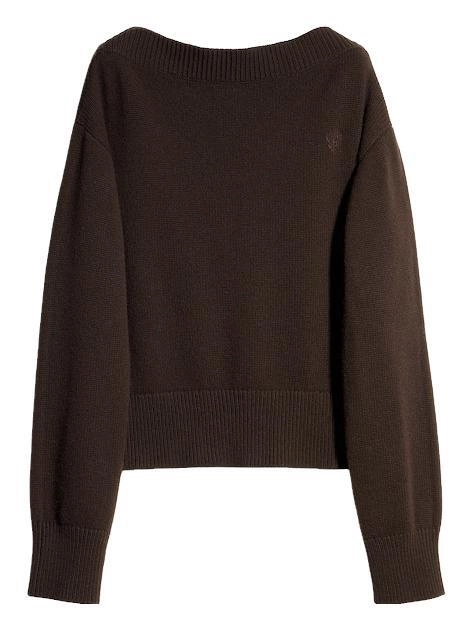 Gucci Knit Cashmere Sweater With Embroidery - Brown