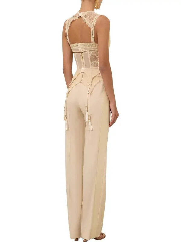 Zimmermann Valiant Straight Pant - Cream
