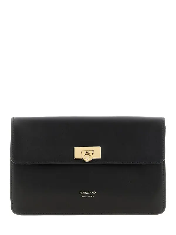 FERRAGAMO Harley' Clutch - Black