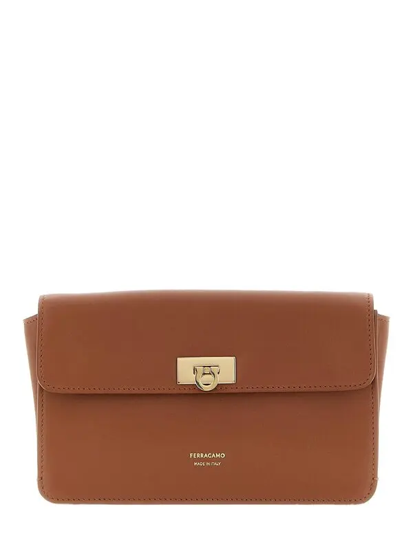 FERRAGAMO Harley' Clutch - Brown
