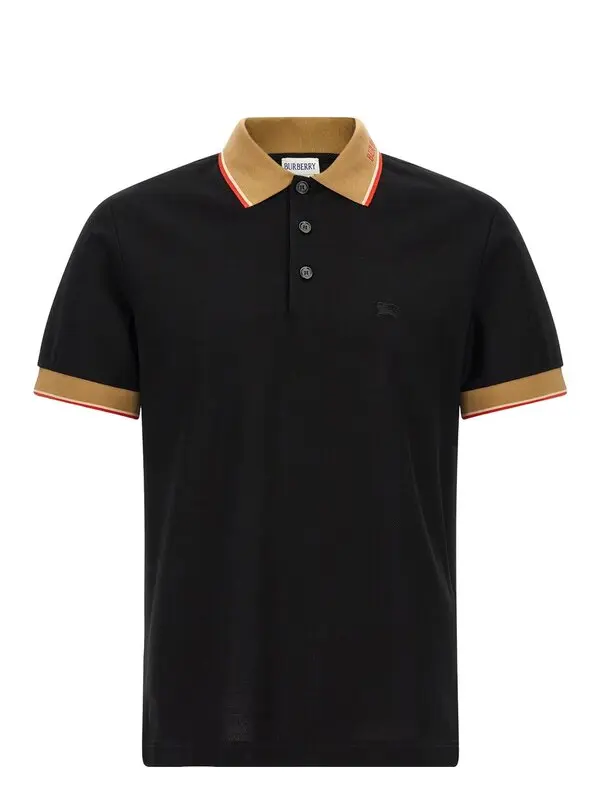 Burberry Evan' Polo Shirt - Black