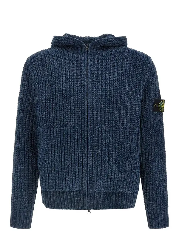 Stone Island 5100065' Cardigan - Blue
