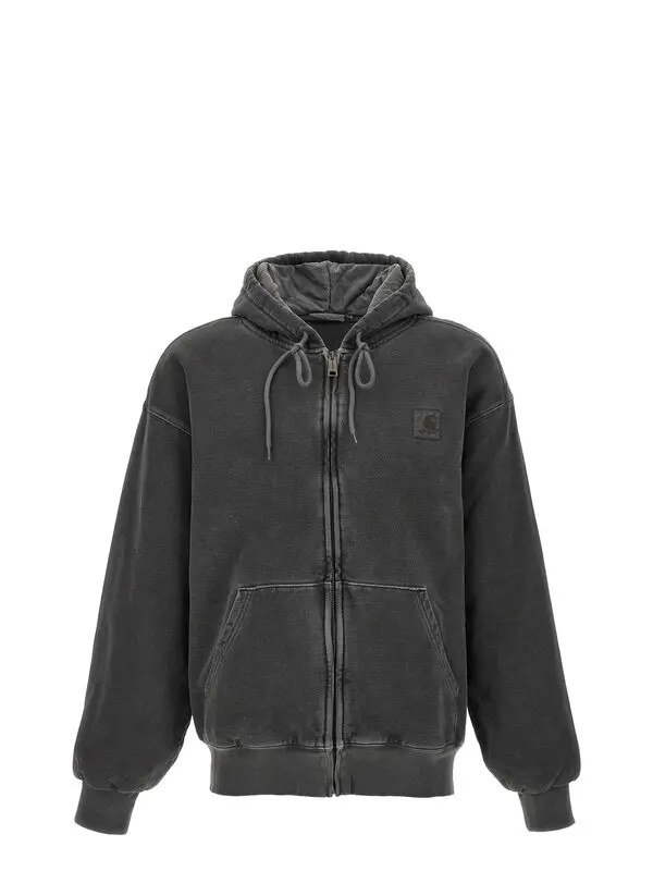 Carhartt Work In Progress Vista" Zip-up Hooded Jacket - Black