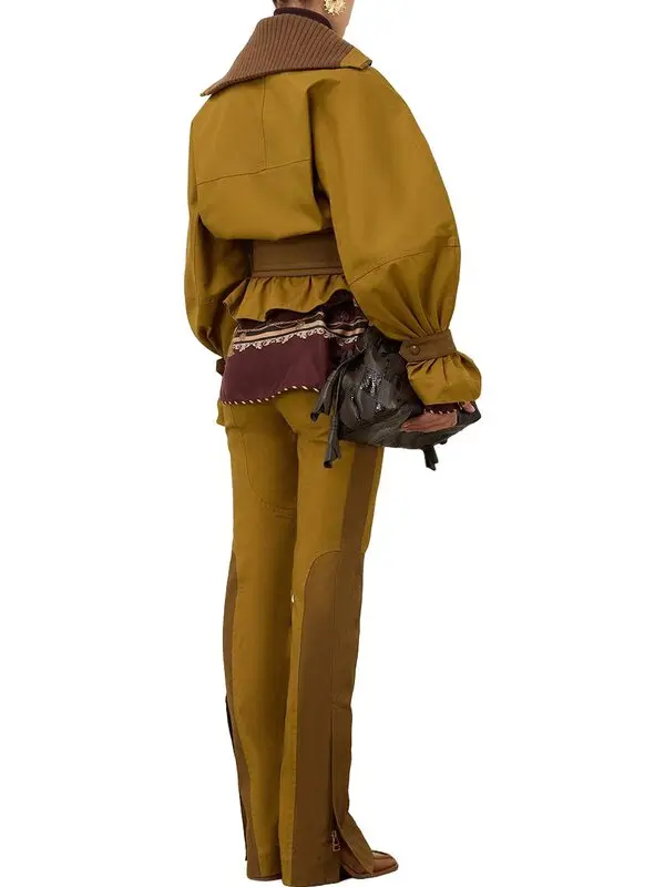 Zimmermann Valiant Drill Aviator Jacket - Chartreuse
