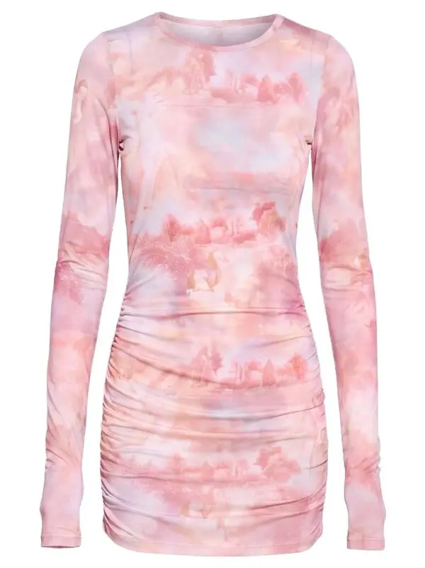 ALOMA STUDIO Brume Mini Dress Print - Pink