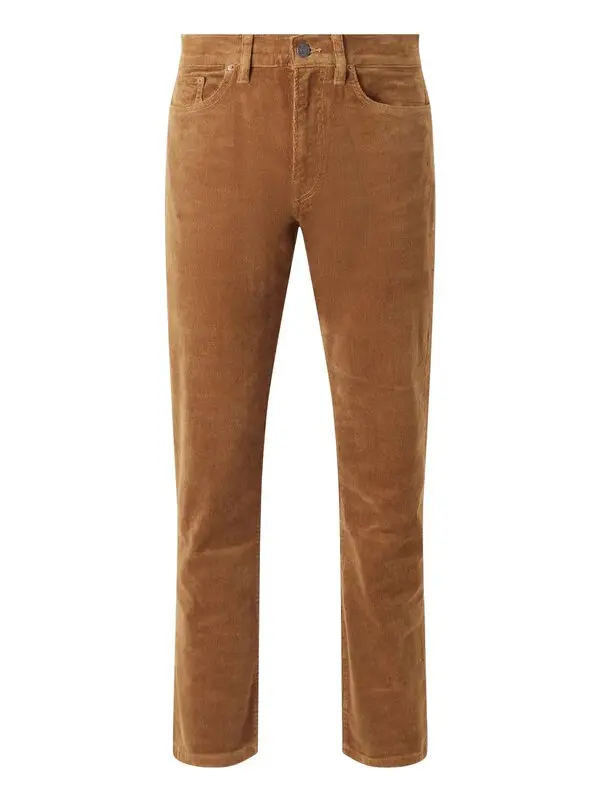 Polo Ralph Lauren Straight-leg Cotton-corduroy Trousers - Brown