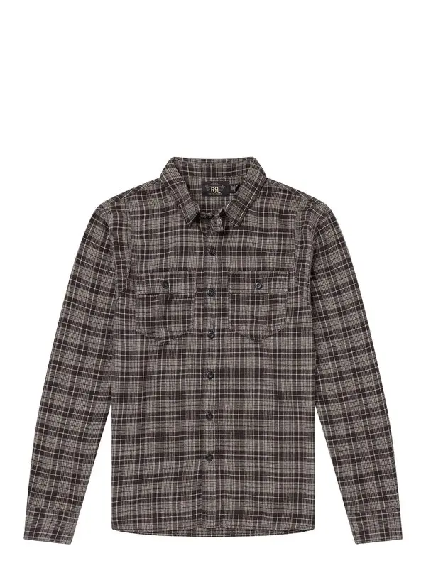 Ralph Lauren Eaton Checked Cotton-flannel Shirt - Gray