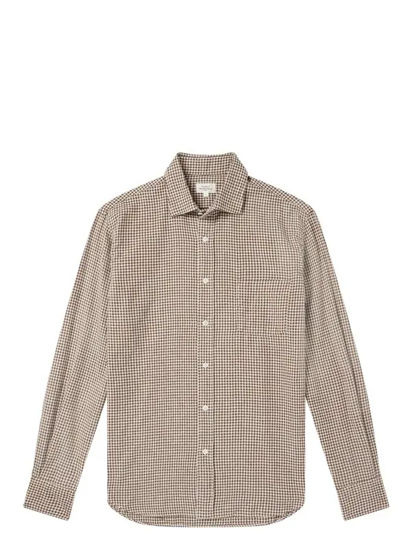 Hartford Paul Striped Cotton-gabardine Shirt - Brown