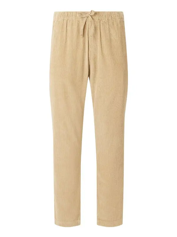 Hartford Joggy Cotton-corduroy Trousers - Beige