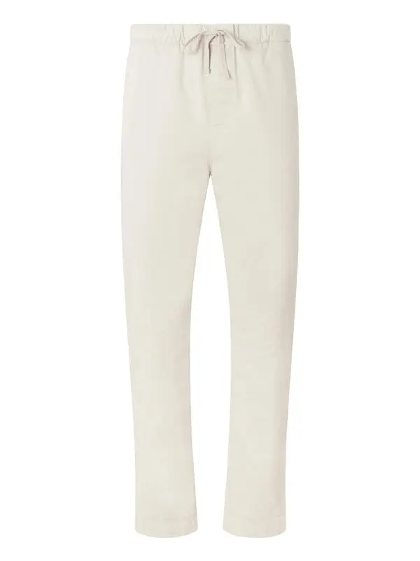 Hartford Joggy Straight-leg Cotton-twill Trousers - Neutrals