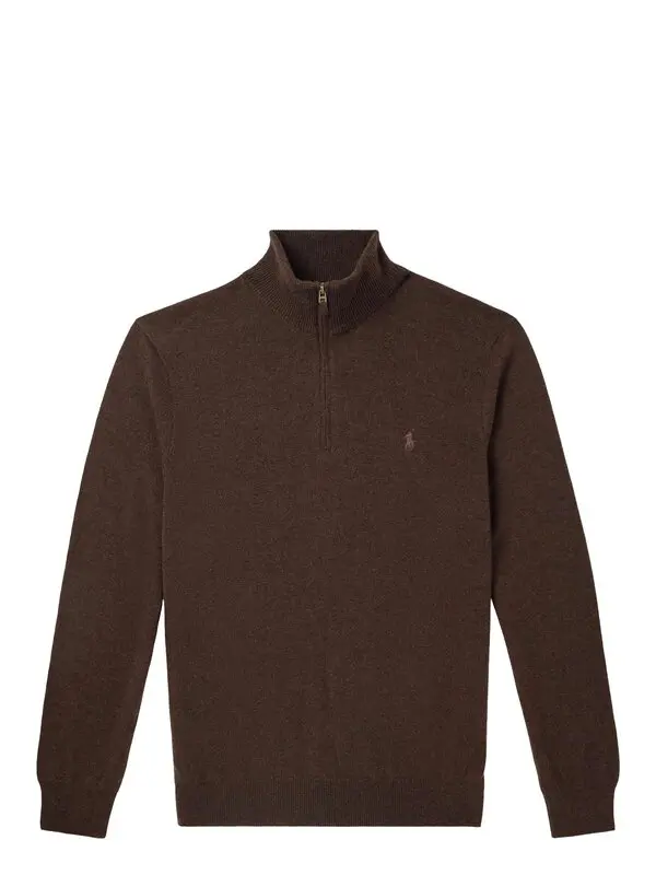 Polo Ralph Lauren Logo-embroidered Wool Sweater - Brown