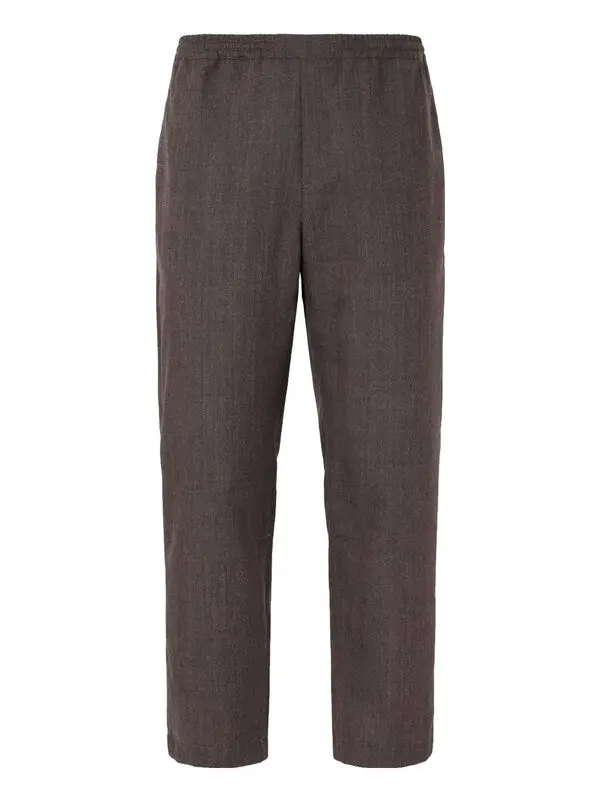 A KIND OF GUISE Banasa Virgin Wool Drawstring Trousers - Brown