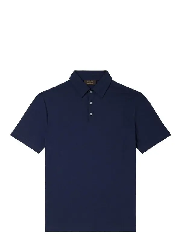 SLOWEAR Zanone Icecotton Polo Shirt - Blue