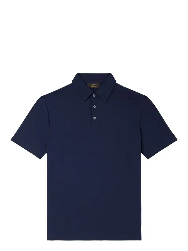 SLOWEAR Zanone Icecotton Polo Shirt - Navy