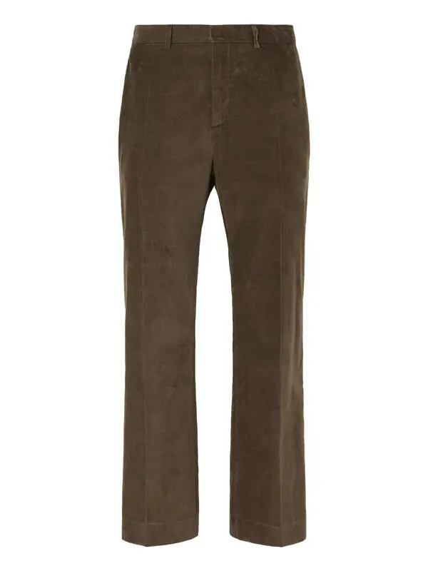 A KIND OF GUISE Straight-leg Cotton-corduroy Suit Trousers - Brown