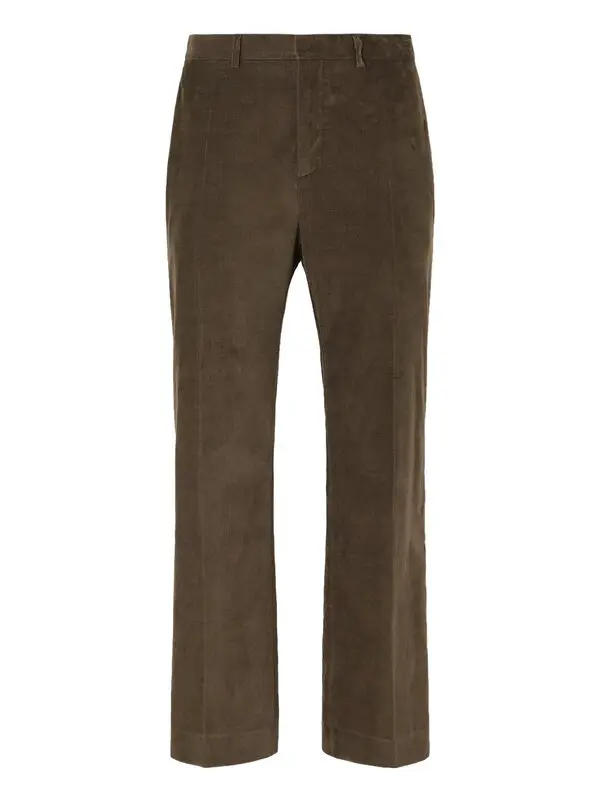 A KIND OF GUISE Straight-leg Cotton-corduroy Suit Trousers - Brown