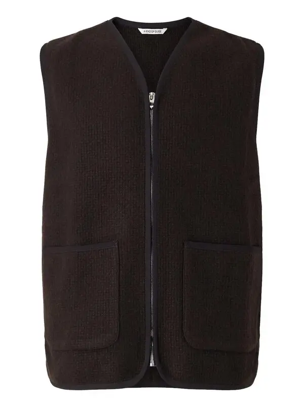 A KIND OF GUISE Valur Wool Gilet - Brown