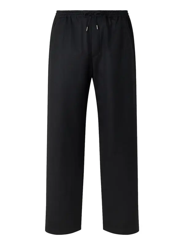 A KIND OF GUISE Samurai Straight-leg Virgin Wool Trousers - Black